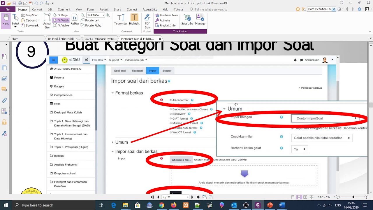 Tutorial Eldiru - Import Soal dengan Metode AIKEN - YouTube