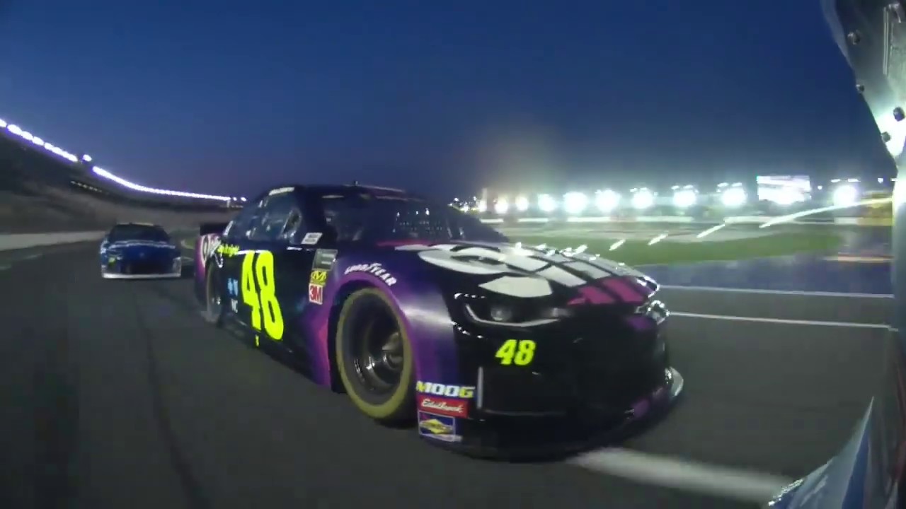 Full in-car: Larson wins the All-Star Race - YouTube