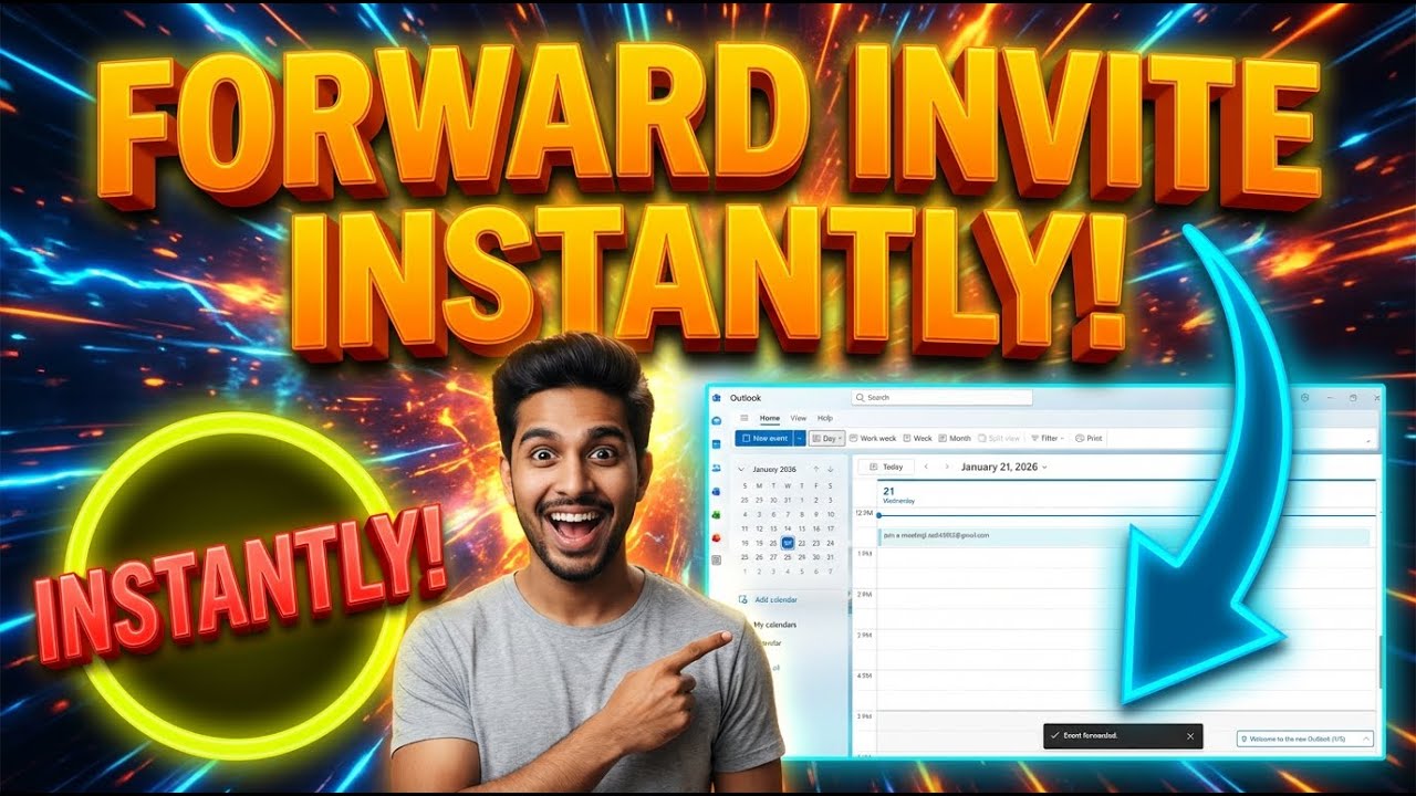 How to Forward a Meeting Invite in Outlook | Share Calendar Events ...
