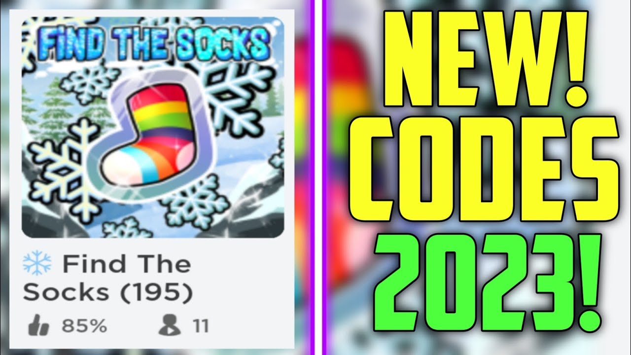 HURRY! - NEW FIND THE SOCKS CODES 2023! (195) - YouTube
