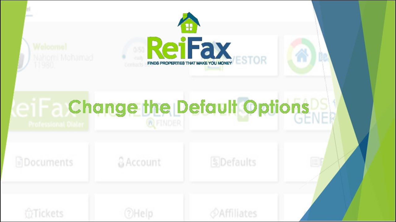 How to change the default options - YouTube
