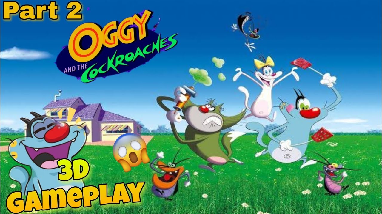 😂 OGGY AND THE COCKROACHES 3D GAME 😂 Part-2 - YouTube