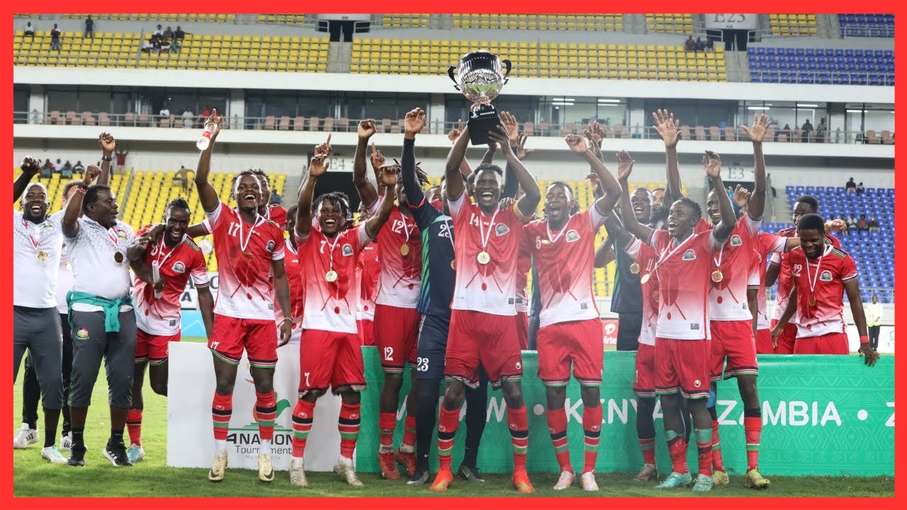 KENYA Win 4 Nations CUP|[3-1] Medal CELEBRATION|Harambee Stars. - YouTube
