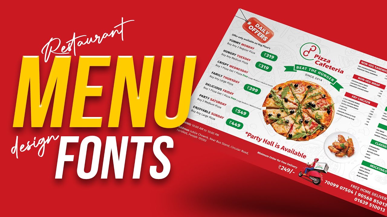 Best Fonts for Cafe/Restaurant Menu Design - Free Resources for ...