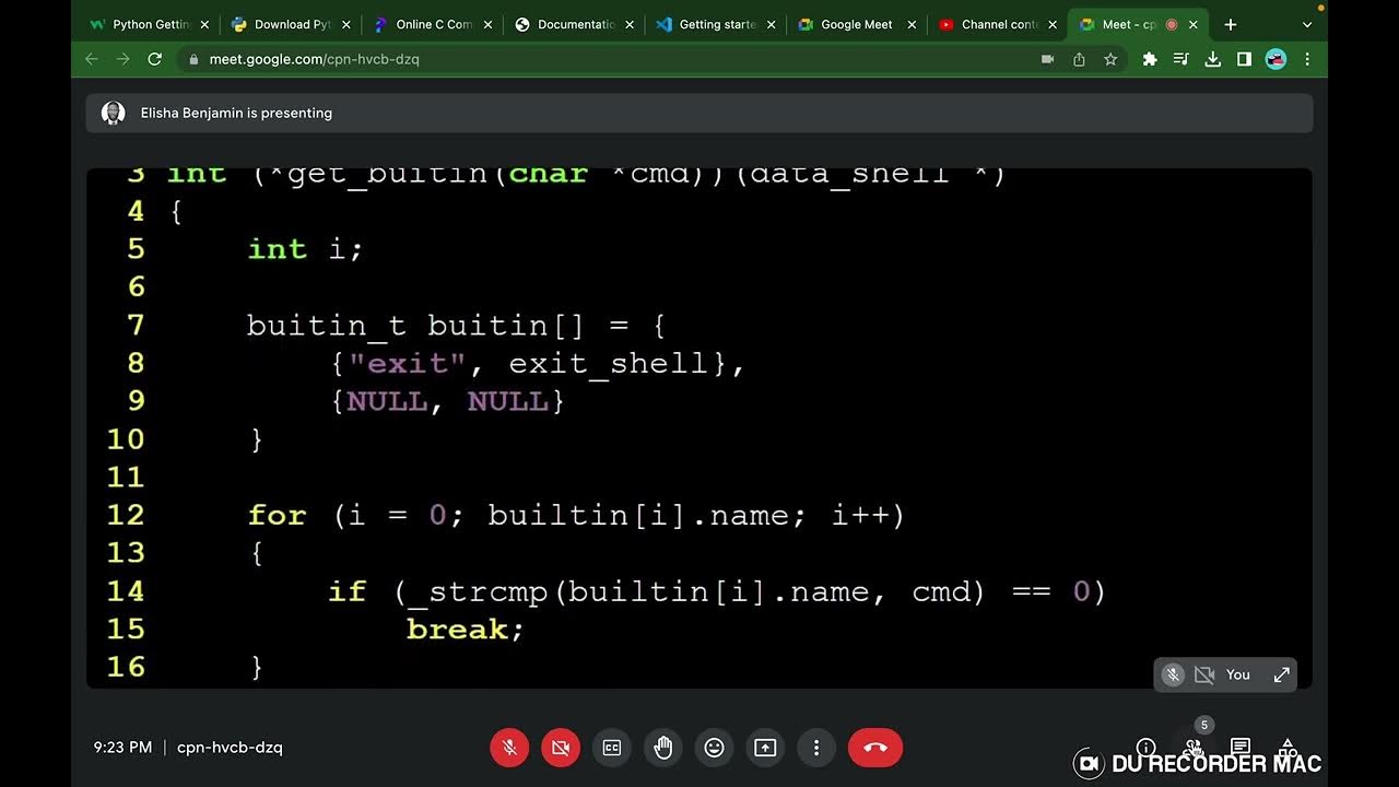 C Simple Shell Project (PART 4) By Elisha ---- session: 22 February 2023 9 PM - YouTube