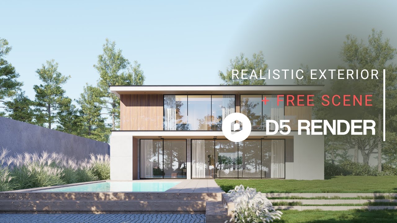 Realistic Exterior Render with D5 Render | Private House 305 ...
