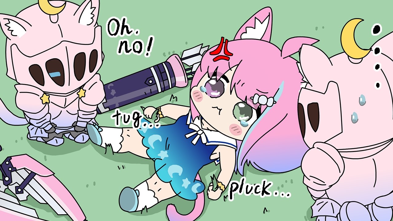 Luna tried to get Polka to comfort her, but she pushed her buttons ...