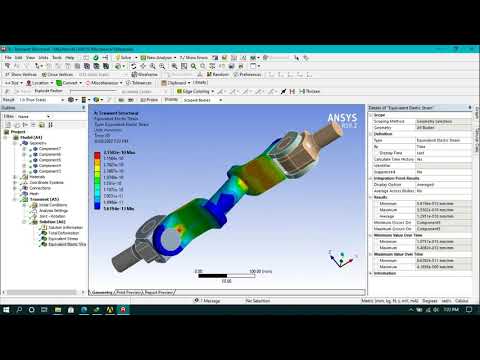 Transient Structural analysis on Gearless Transmission system in Ansys ...