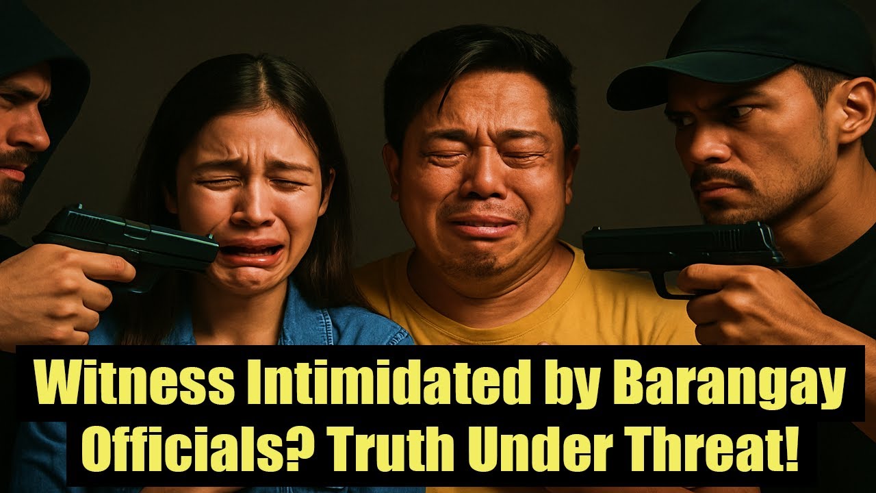 Witness Intimidated by Barangay Officials? Truth Under Threat! - YouTube