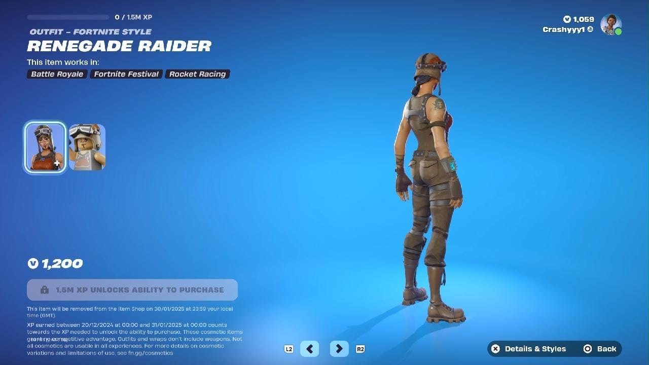Fortnite Item Shop 20th December! (Renegade Raider Is Back!!!) - YouTube