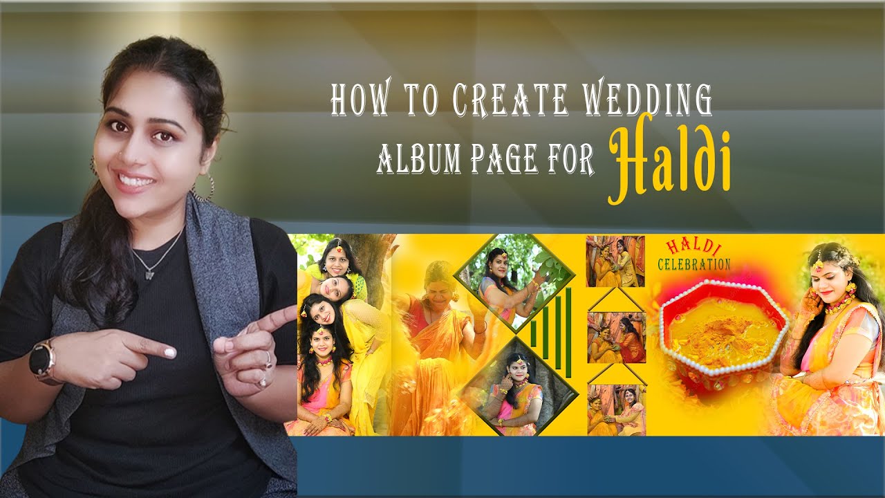 How to create HALDI page ? || wedding album || adobe photoshop - YouTube
