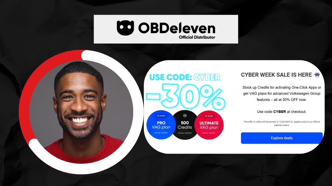 OBDeleven Promo Codes : 30% Off On All Orders With this Cyber Week Sale ...