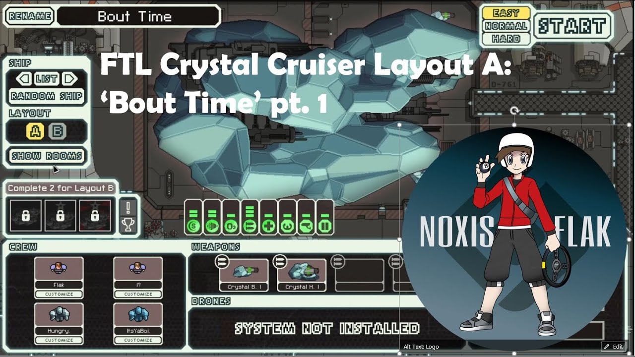 FTL: Faster than light - Crystal Cruiser layout A! Part 1. - YouTube