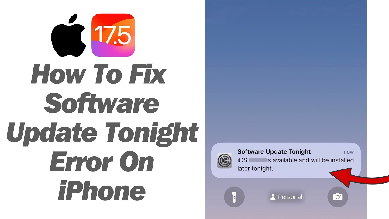 IOS 17.5 Fix Software Update Tonight iPhone X/11/12/13/14/15 ! How To ...