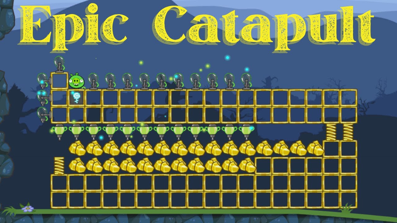 Epic Catapult - Bad Piggies MOD Leading Edge (Field of Dreams) - YouTube