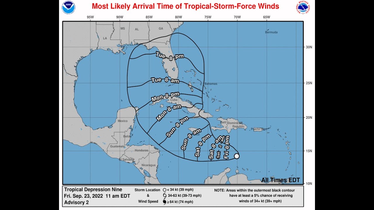 Storm forming in Caribbean is forecast to hit Florida as hurricane ...