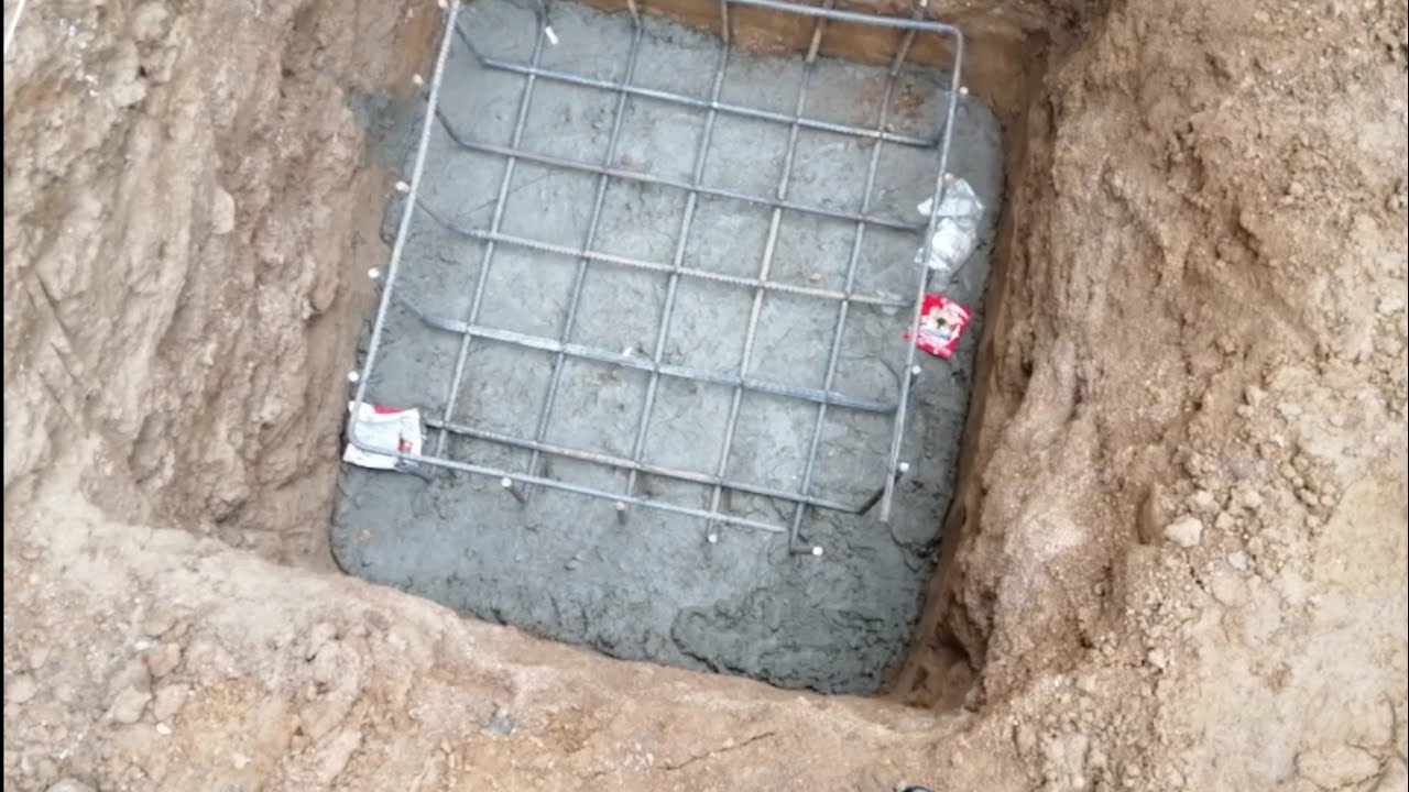 Depth of Footing and Column Marking - Civil Engineering videos - YouTube