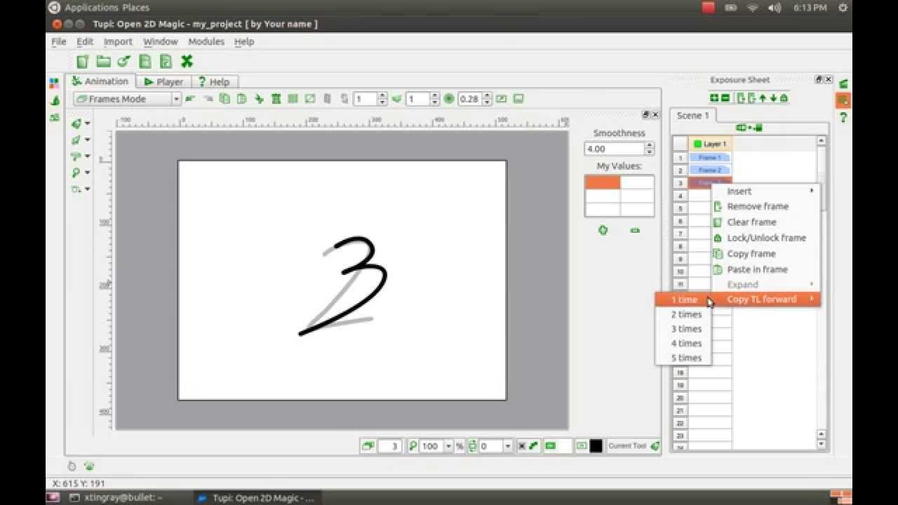 TupiTube Desk: Copy TL forward - Tupi tutorial Software For Beginners To Make Animations - YouTube