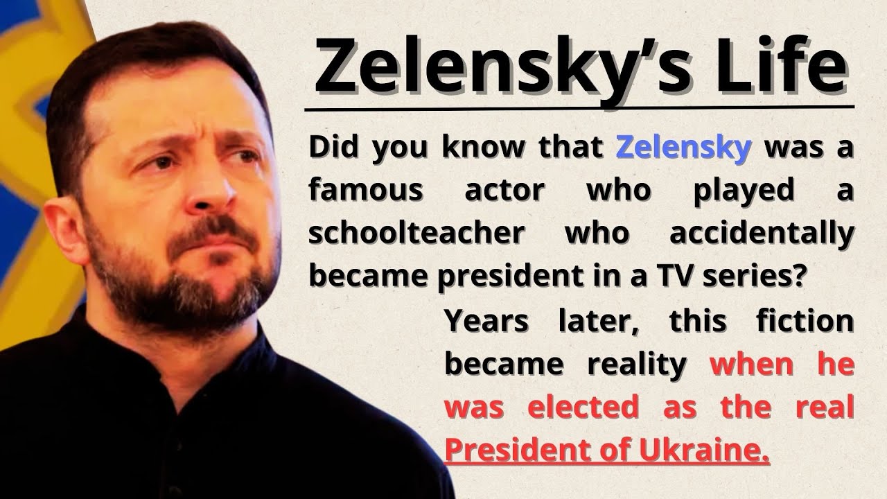 Volodymyr Zelensky: From Comedian to Wartime President – Learn English ...