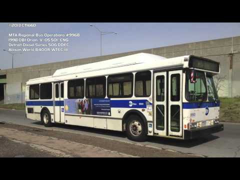 MTA Regional Bus Operations: 1998 OBI Orion V "05.501" CNG #9968 [Audio ...