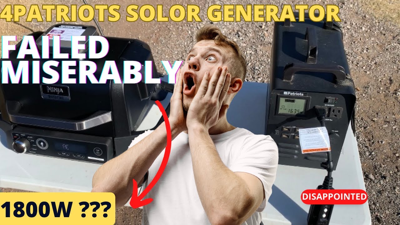 4Patriots solar generator failed miserably, RV ninja smoker, Super ...