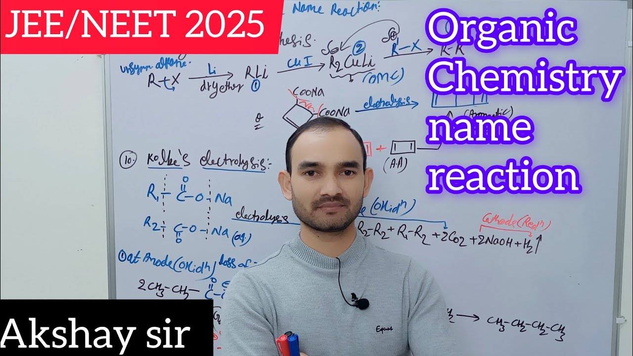 Corey house synthesis & Kolbe's Reaction| by Akshay sir #chemistry # ...