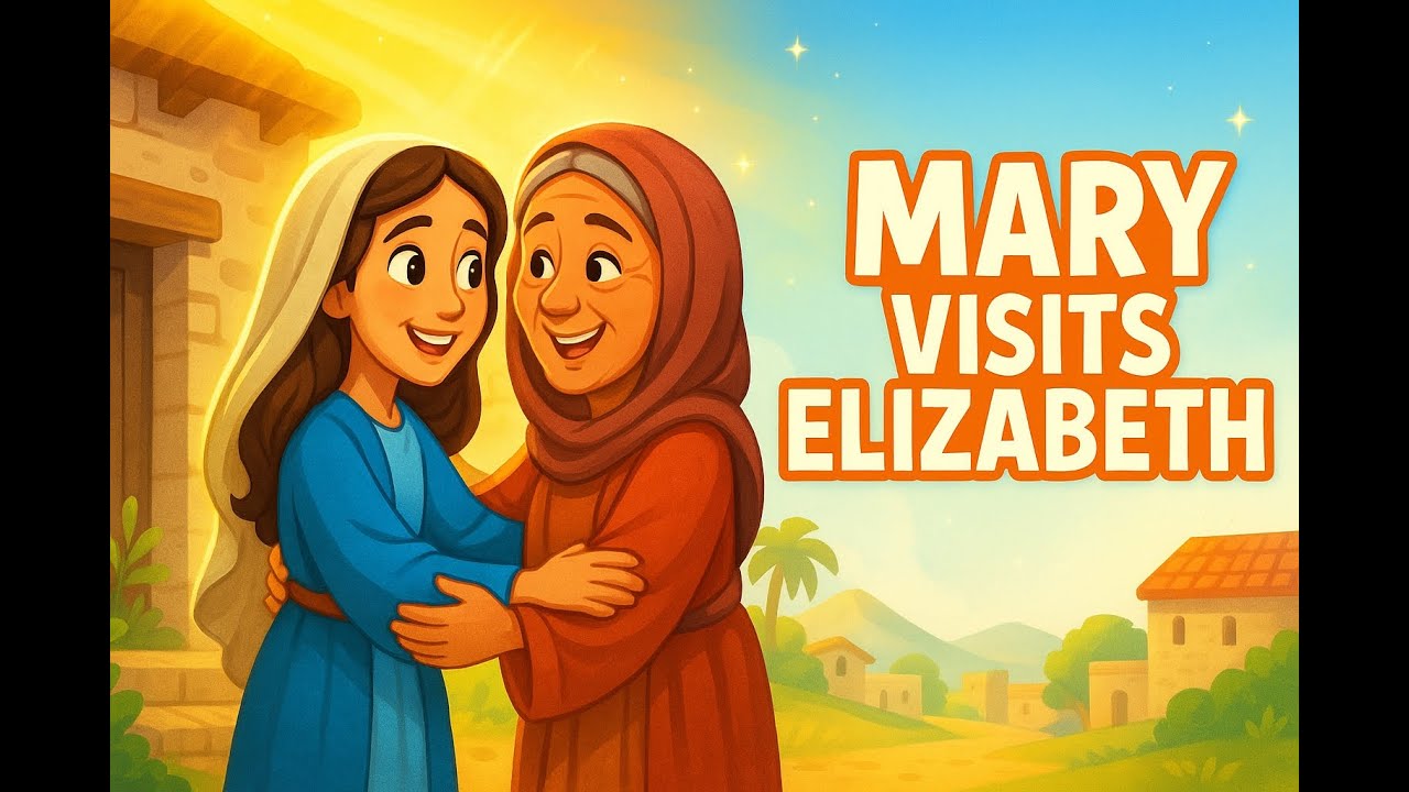 Mary Visits Elizabeth | Bible Story for Kids | Luke 1 Animated Story ...