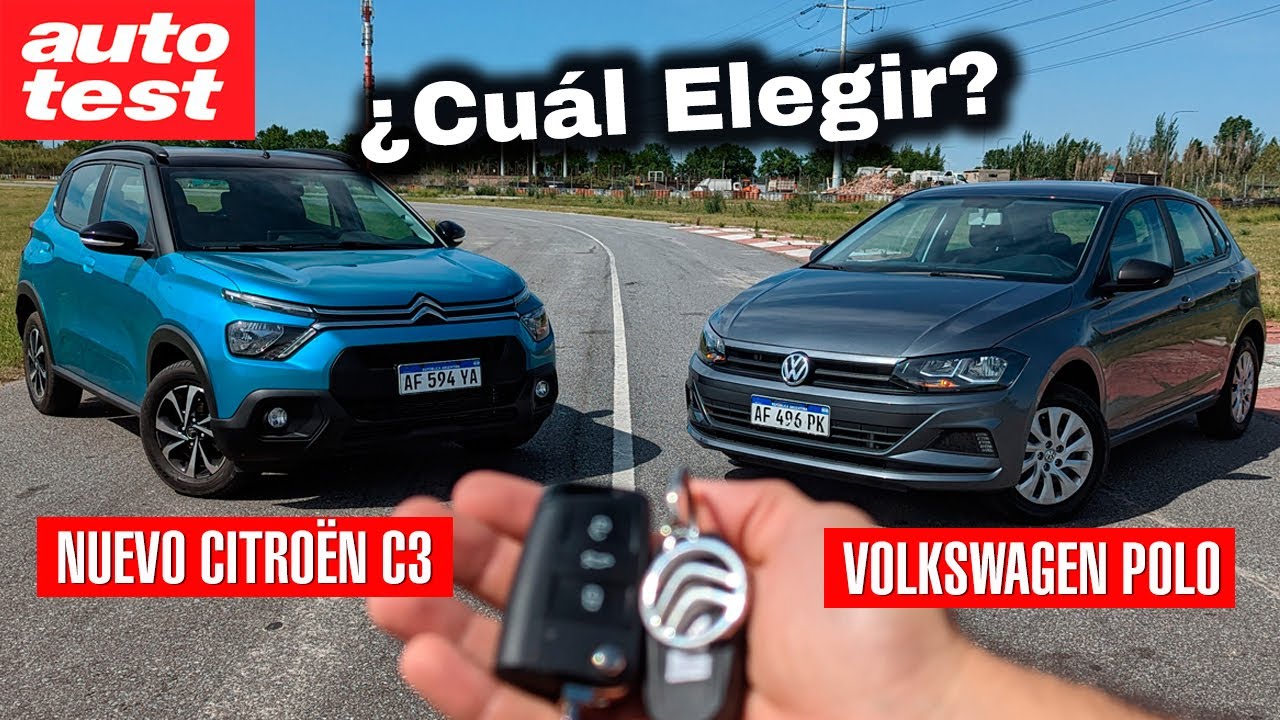 Nuevo Citroën C3 vs Volkswagen Polo - ¿Cuál elegir? - YouTube