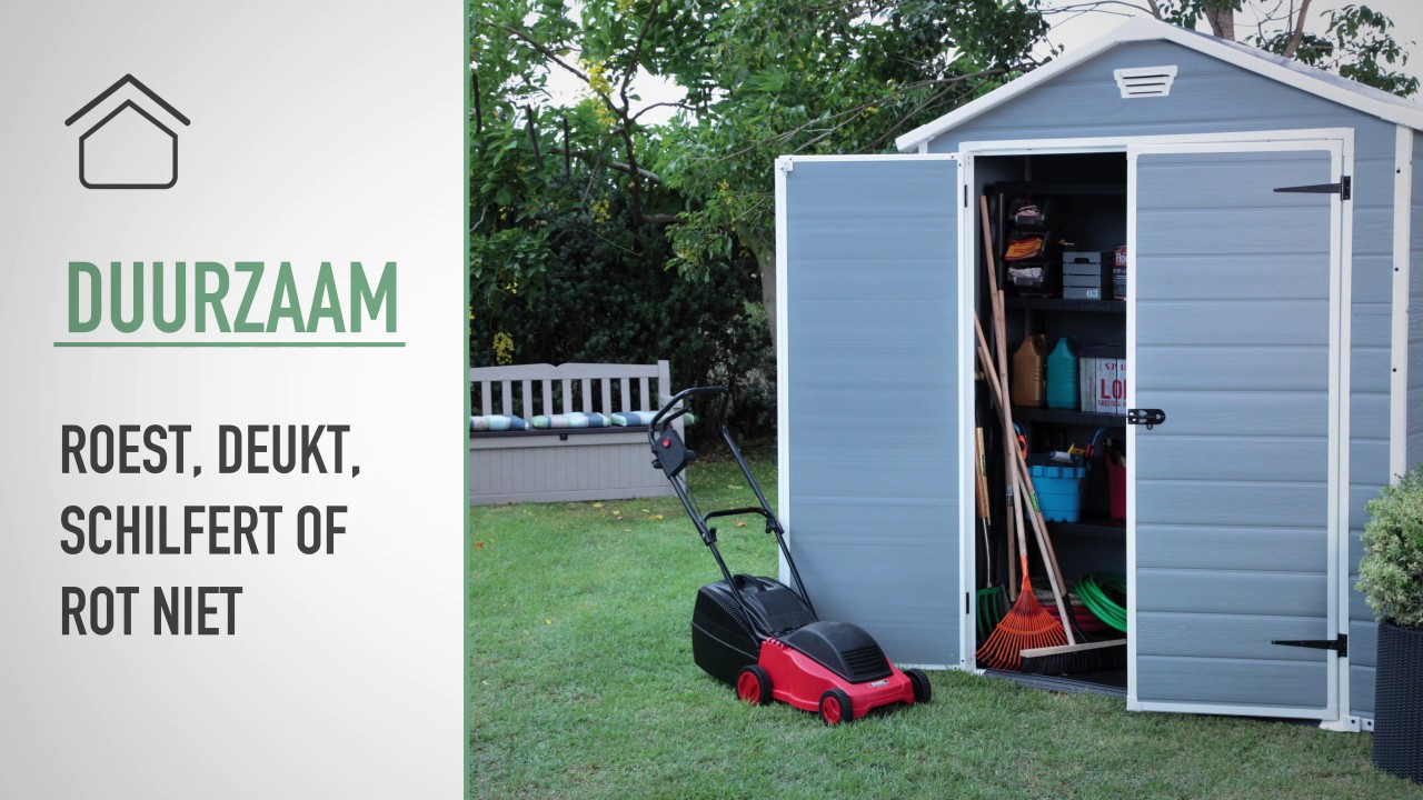 Keter Manor 6x8 Outdoor Garden Storage Shed DU YouTube