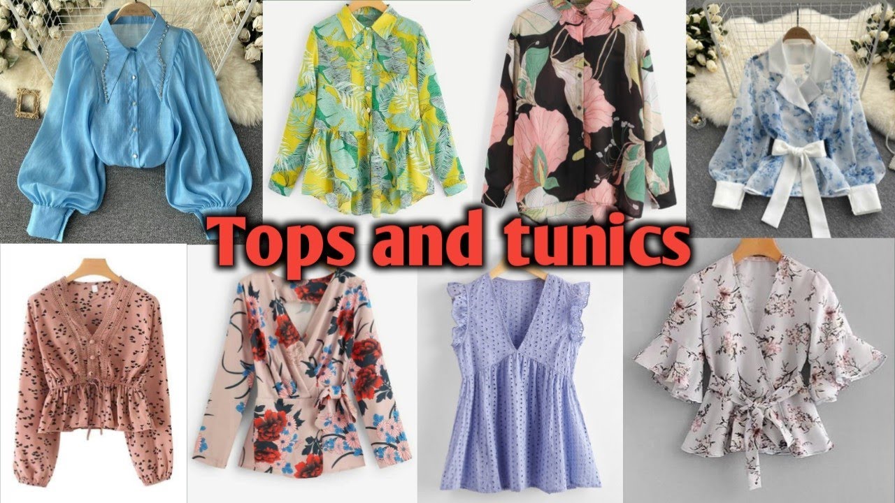 Amazing tops and tunics || Beautiful tops design - YouTube