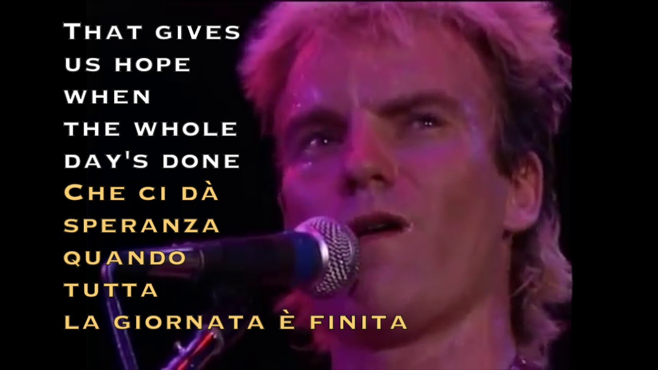 The Police - Invisible Sun - Live 1983 (Lyrics on Screen) (Traduzione ...