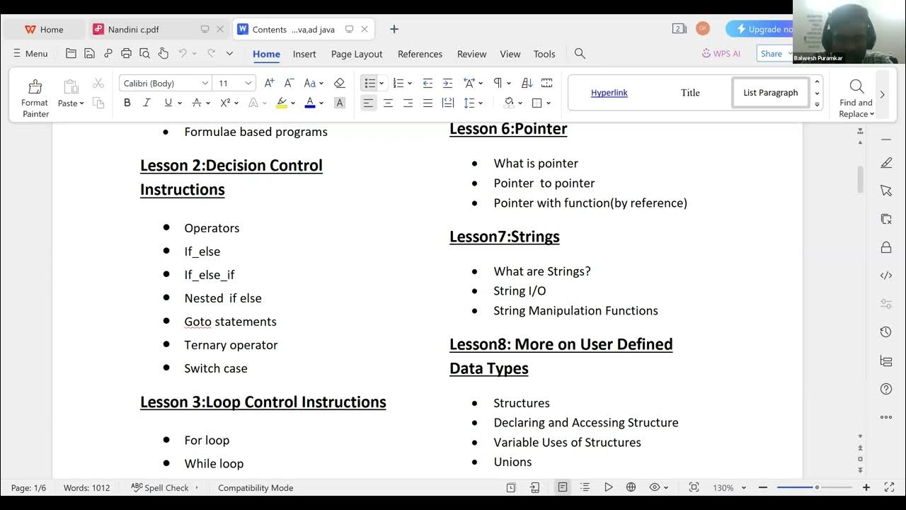 Day 1 Session 1 C-Programming Syllabus Review & Interview Questions - YouTube