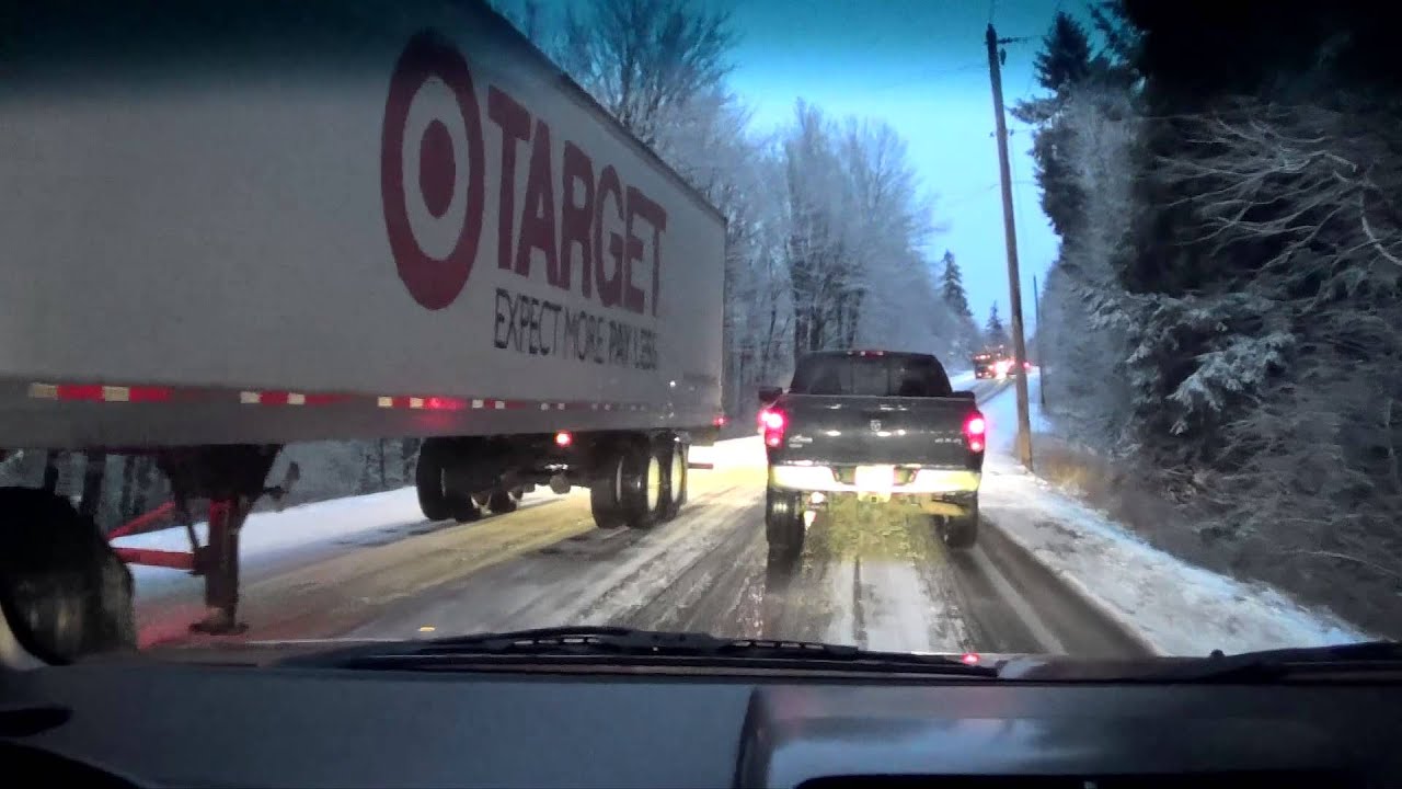 Crazy Snow & Ice Drive to Work! - Another PBC Fail... - YouTube