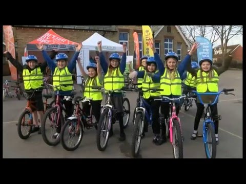 The launch of the Pocklington Community Junior School Bike Library ...