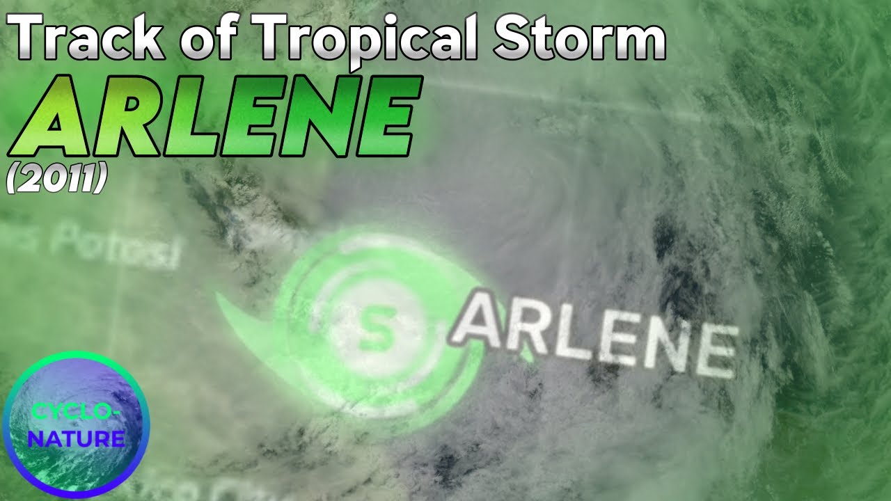 Track of Tropical Storm Arlene (2011) - YouTube