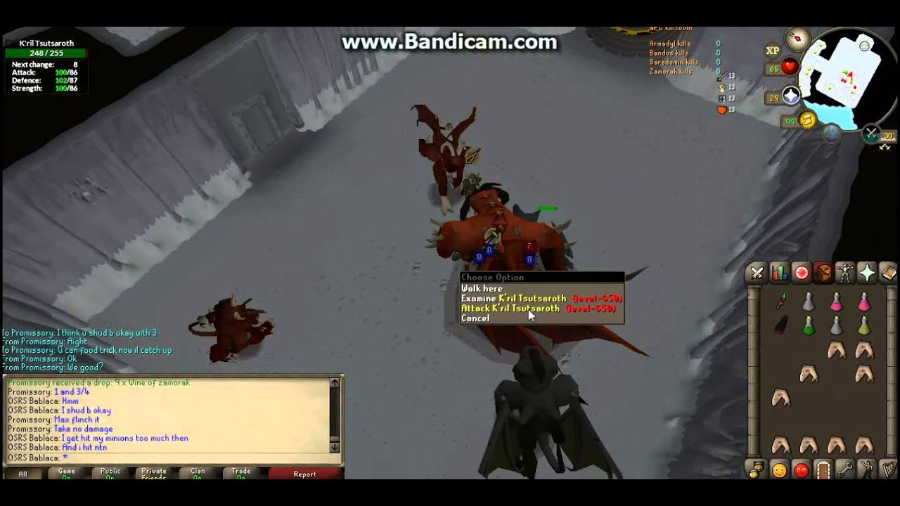 OSRS Zamorak GWD Duos 2 - K'ril Tsutsaroth (lvl 650) - YouTube