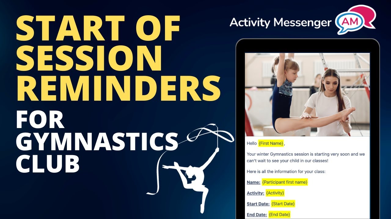 Start of session reminder for Gymnastics Club - YouTube