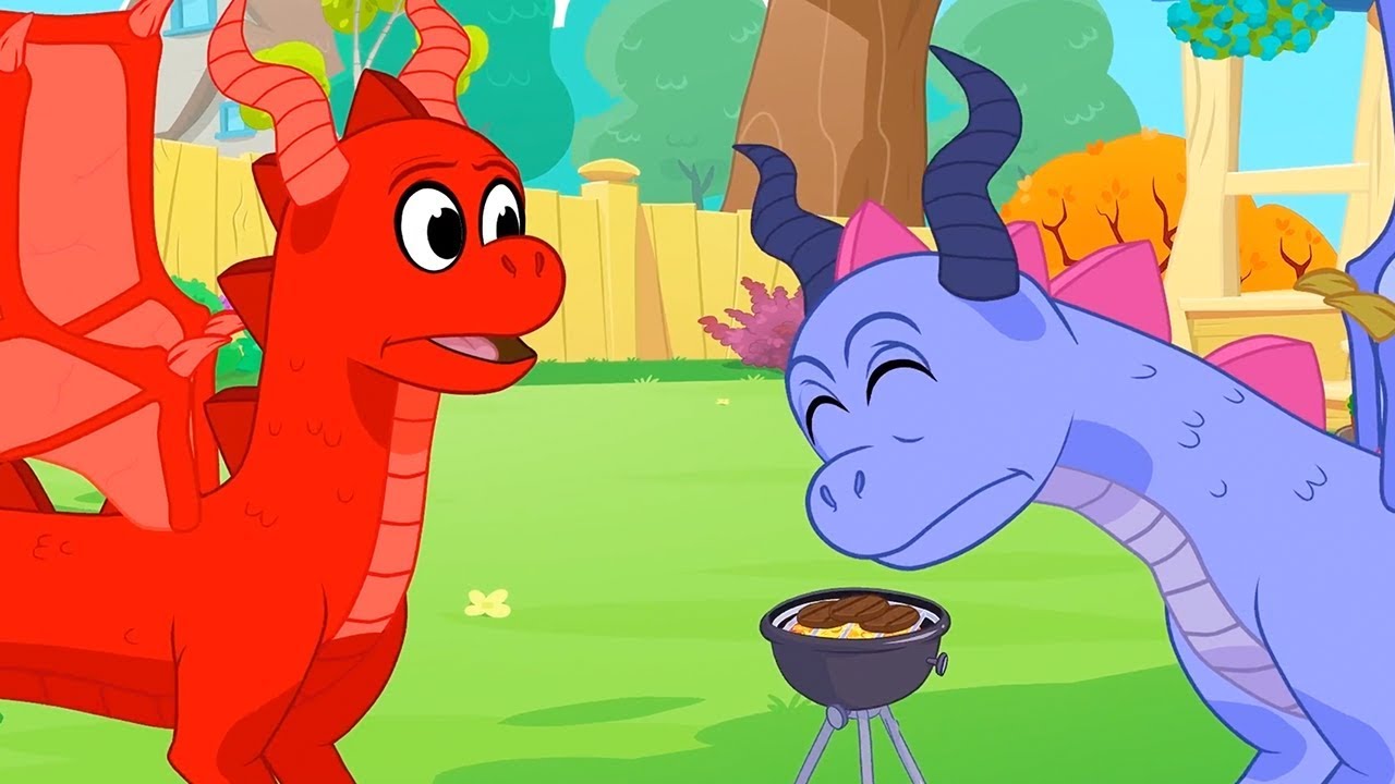 A Dragon At The Barbecue - My Magic Pet Morphle | Cartoons For Kids ...