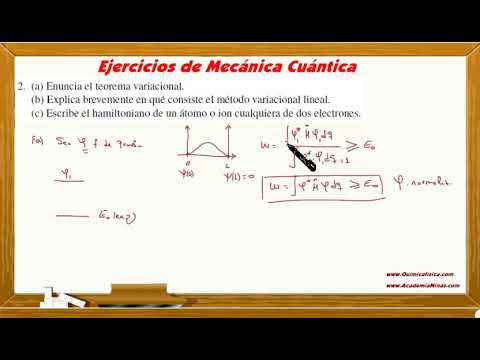 MECÁNICA CUÁNTICA (vídeo 4). El teorema variacional. Hamiltoniano de ...
