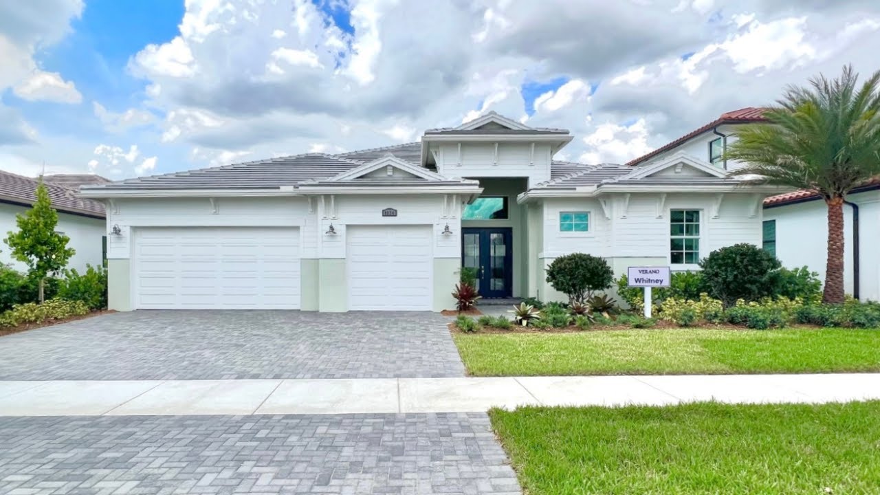 Modern New Construction Model Home Tour in PGA Verano Port St Lucie ...