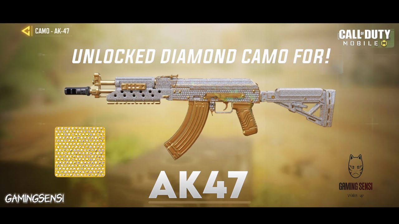 How I Unlocked Diamond Camo for AK 47 in Call of Duty Mobile | CODM | ️ - YouTube