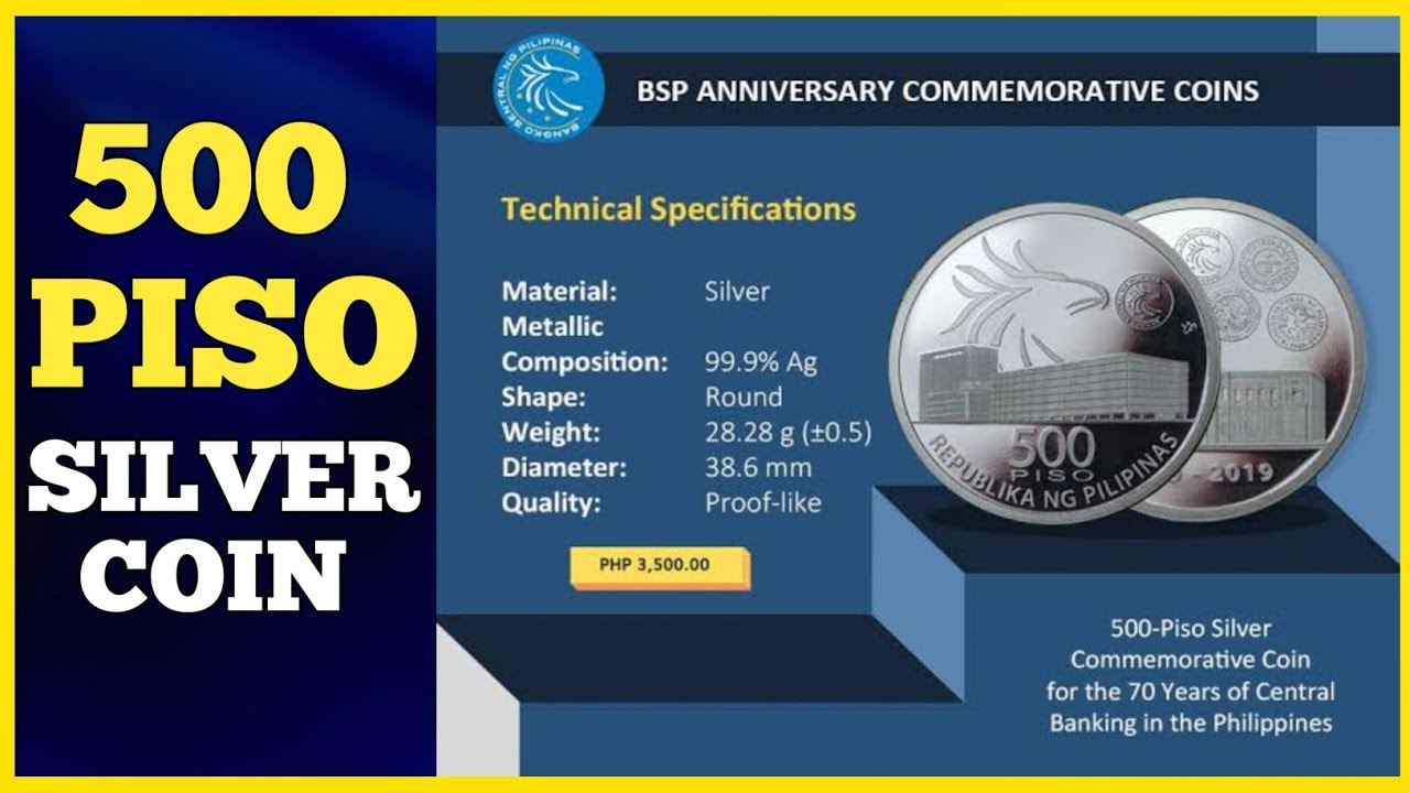 2019 500 Peso Silver Coin. / 70th Anniversary of Central Banking. - YouTube