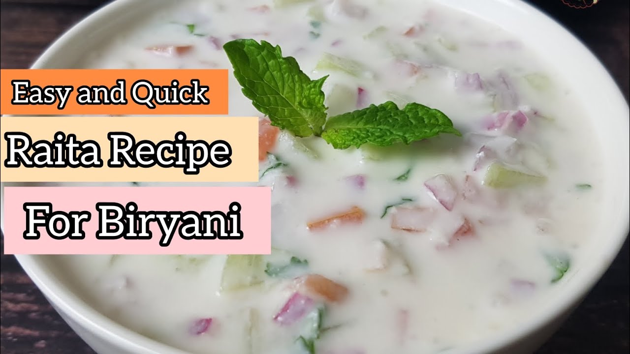 How to make raita recipe | raita recipe for biryani and pulao | راہتہ ...