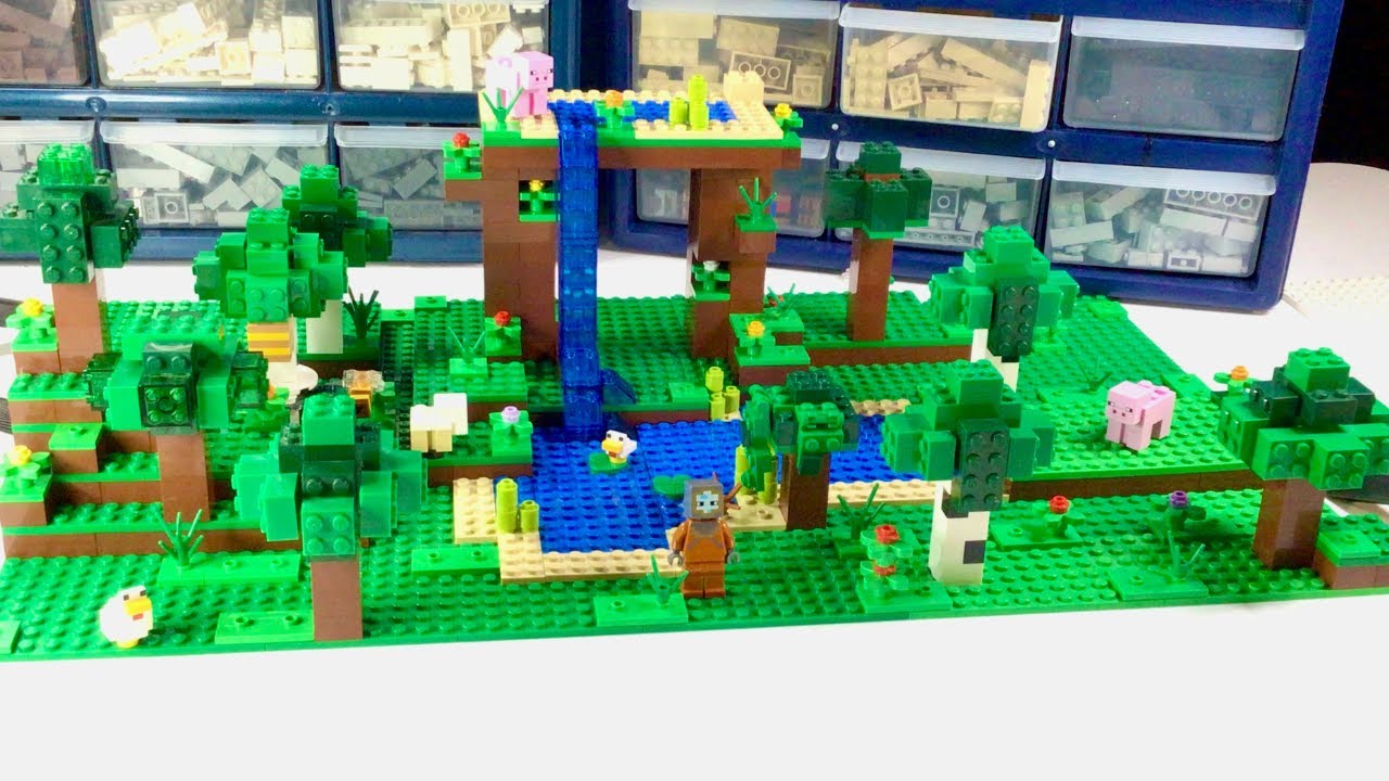 I Built A Hidden Minecraft Pond Out Of Legos! - YouTube