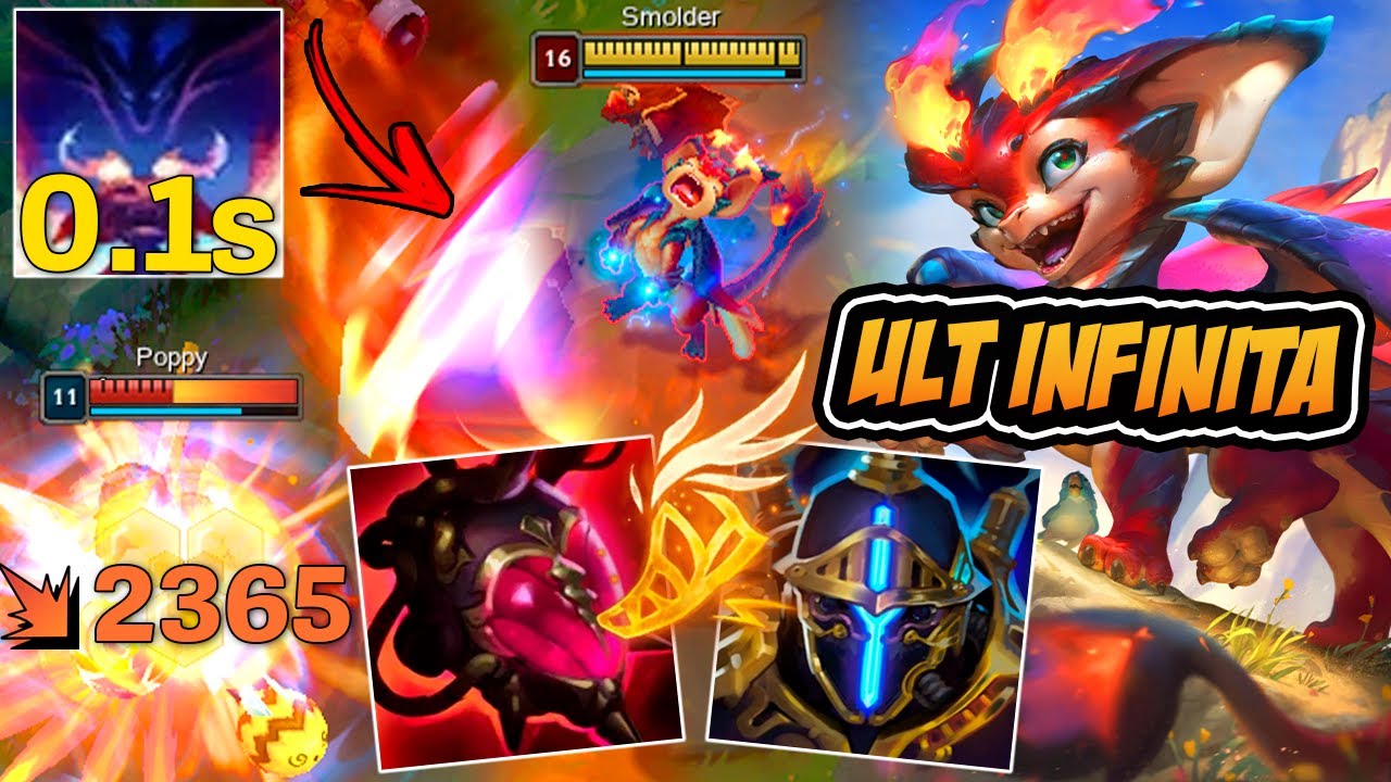 O NOVO SMOLDER AD E AP COM ULT INFINITA É ABSURDAMENTE FORTE - LEAGUE ...