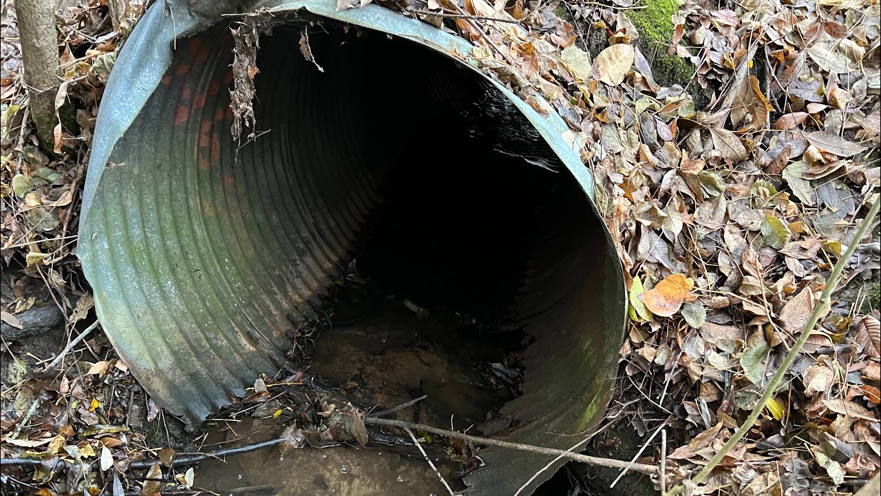 Old Farm Culvert Check In - YouTube