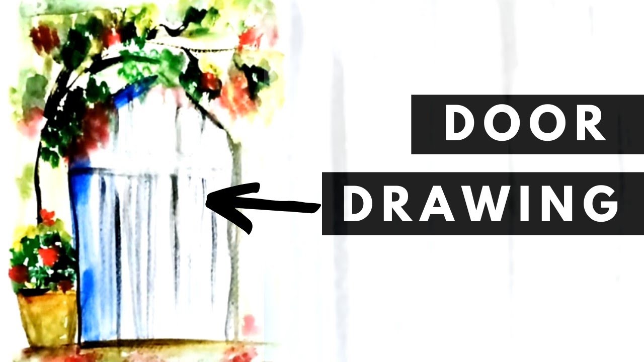 How to draw a door of a old house | Step by Step | Fundoo Art - YouTube