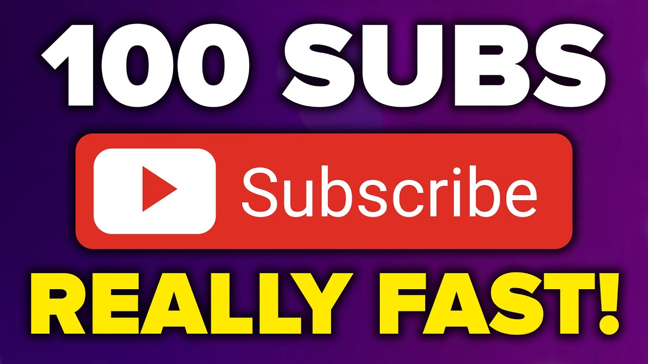How To Get 100 Subscribers on YouTube - YouTube Tips - YouTube