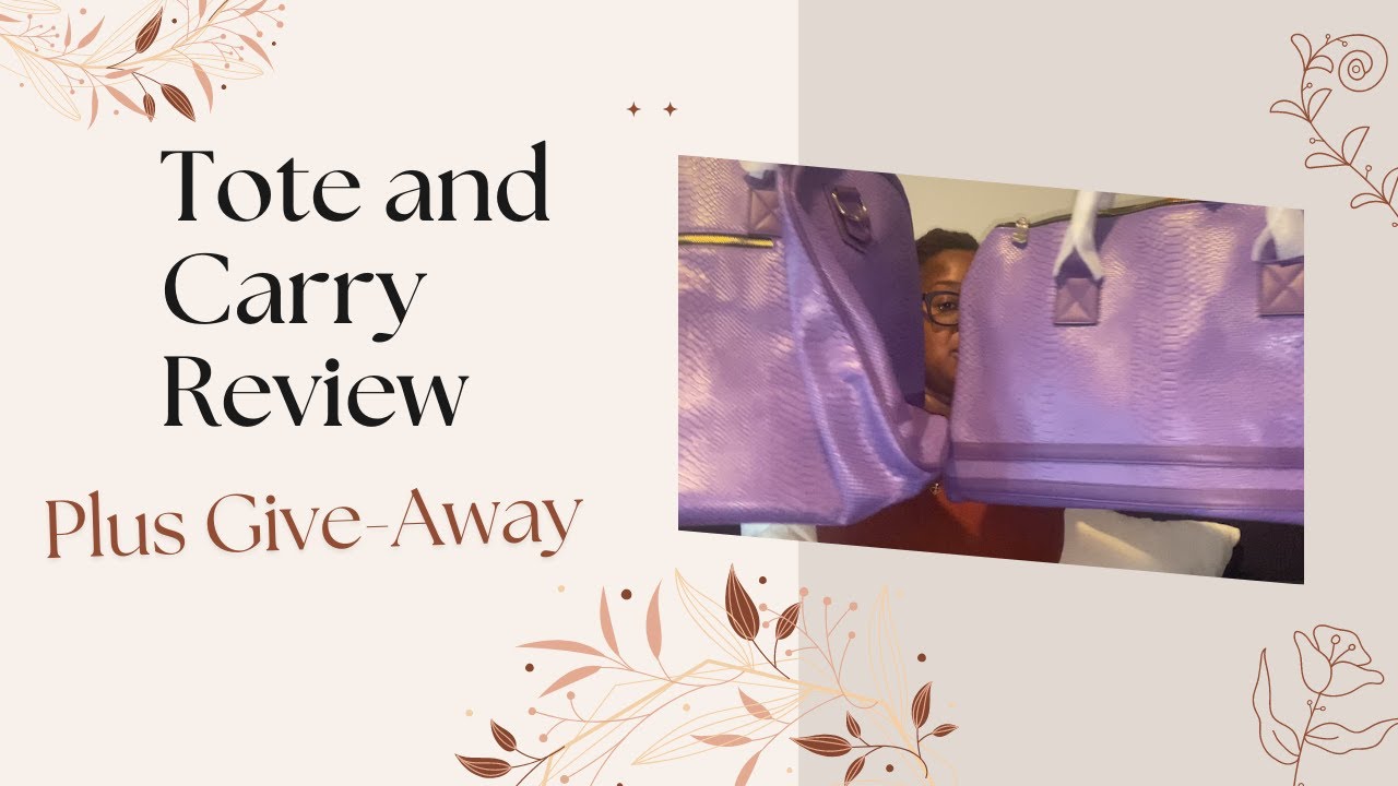 Tote and Carry Review - YouTube