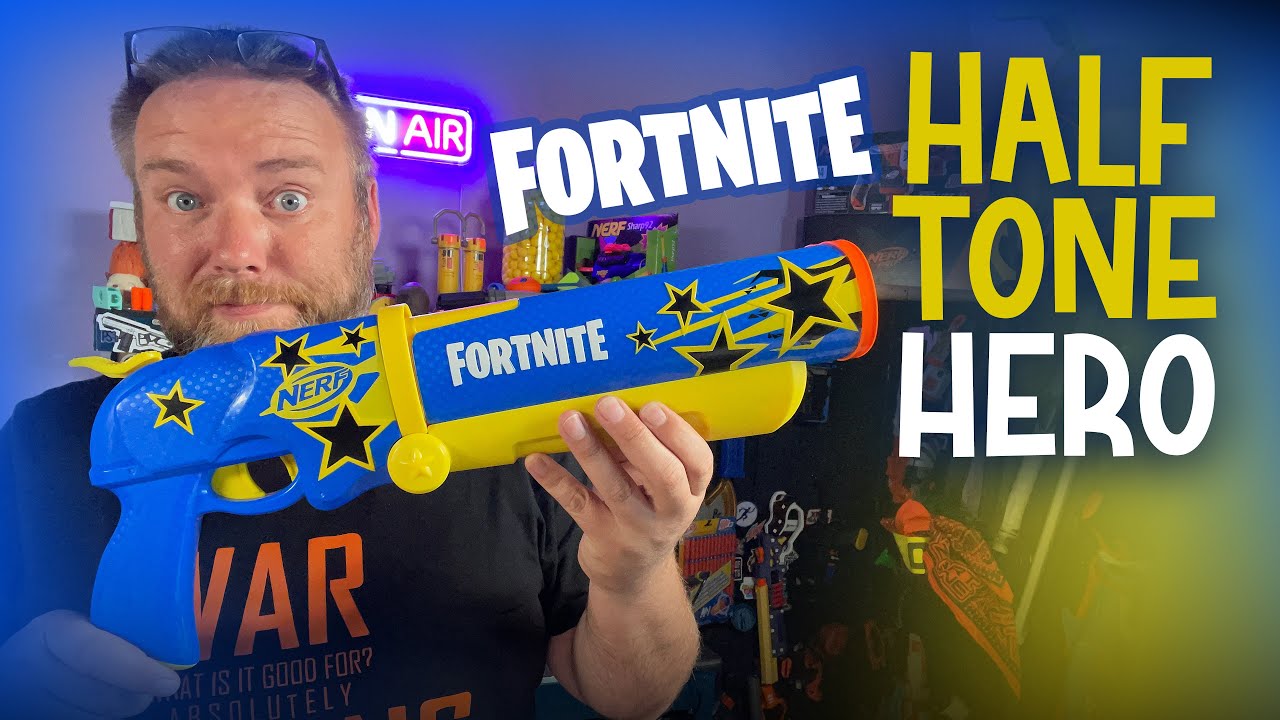 Not what we expected! Nerf Fortnite Half Tone Hero Review - YouTube